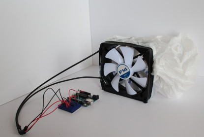Prototype – Fan Breathing device – Red Paper Heart